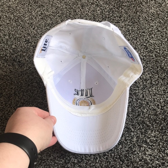 Miller Lite | Accessories | Nwot White Miller Lite Logo Baseball Cap ...